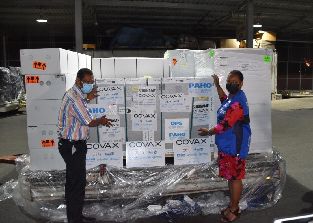 Suriname receives its first COVID-19 vaccines through the COVAX Facility - PAHO/WHO | Pan ...