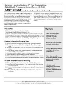 GHPSS Fact Sheet- Bahamas 2009 (Nursing) - PAHO/WHO | Pan American ...