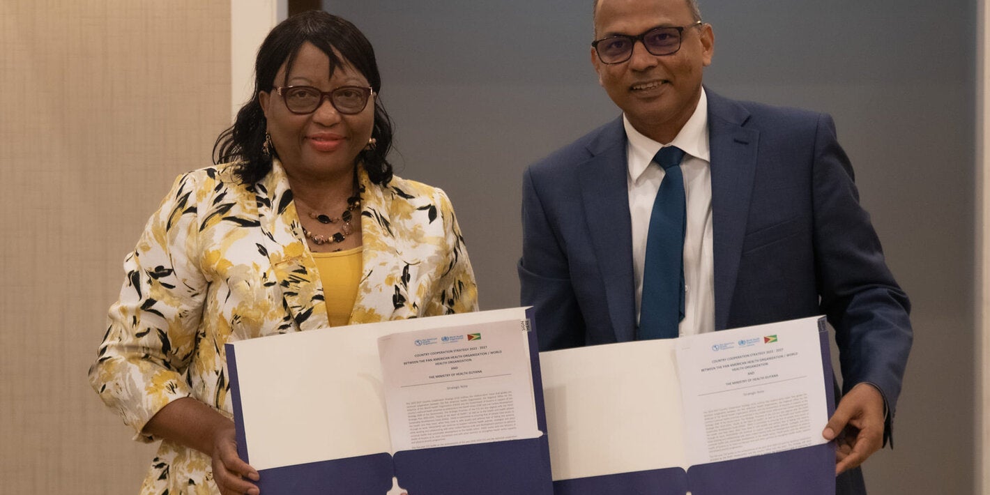 PAHO Director meets with President of Guyana during official country ...
