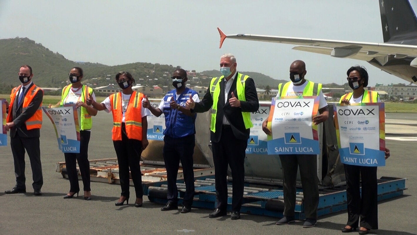 Saint Lucia receives the first COVID-19 vaccines through the COVAX ...