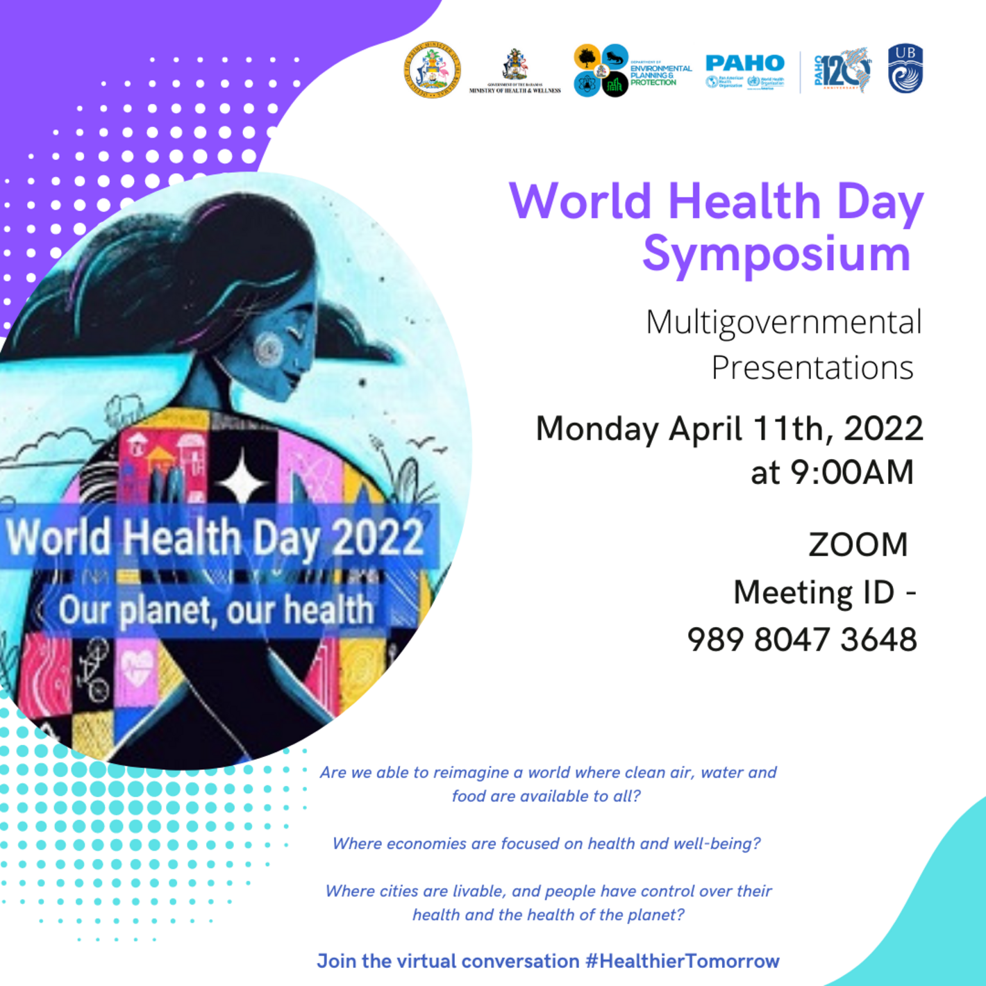 PAHO/WHO Bahamas host World Health Day Multigovernmental Symposium ...