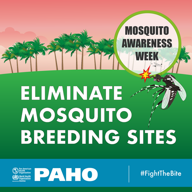Mosquito awareness week 2018-2019: Postcard for social media ...