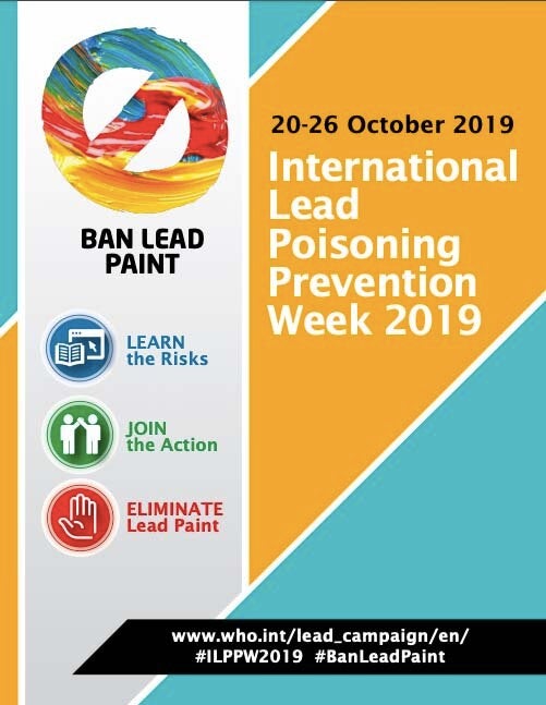 Poster: International Lead Poisoning Prevention Week 2019 - PAHO/WHO ...