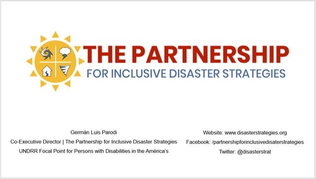 Presentation - The Partnership for Inclusive Disaster Strategies ...