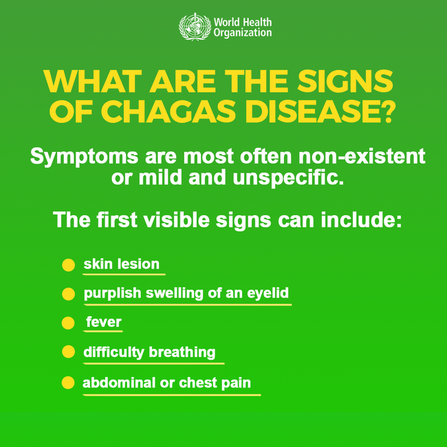 Social Media: What are the signs of Chagas Disease? - PAHO/WHO | Pan ...