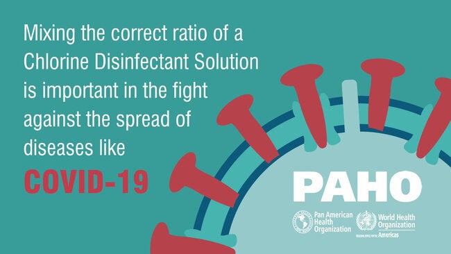 Video - Mixing a Chlorine Disinfectant Solution - PAHO/WHO | Pan ...