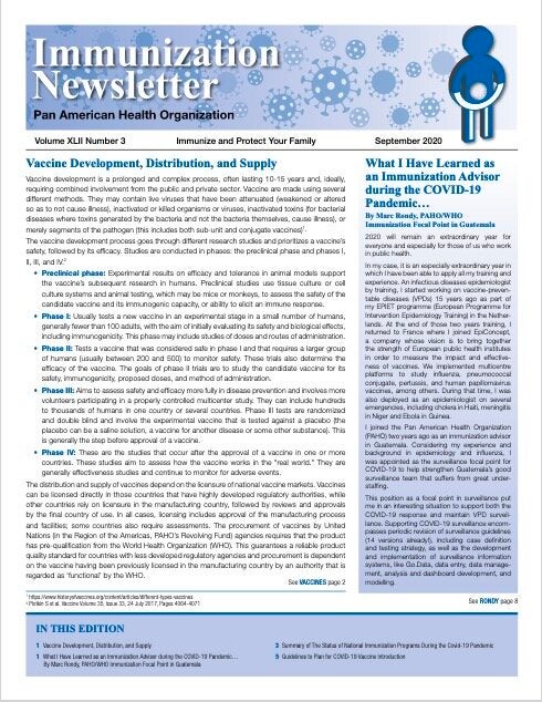 Immunization Newsletter, v.42, n.3, Sep. 2020 - PAHO/WHO | Pan American ...