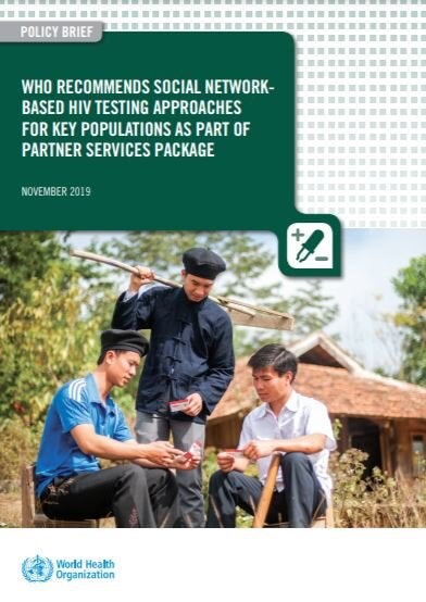 WHO recommends social network-based HIV testing approaches for key ...